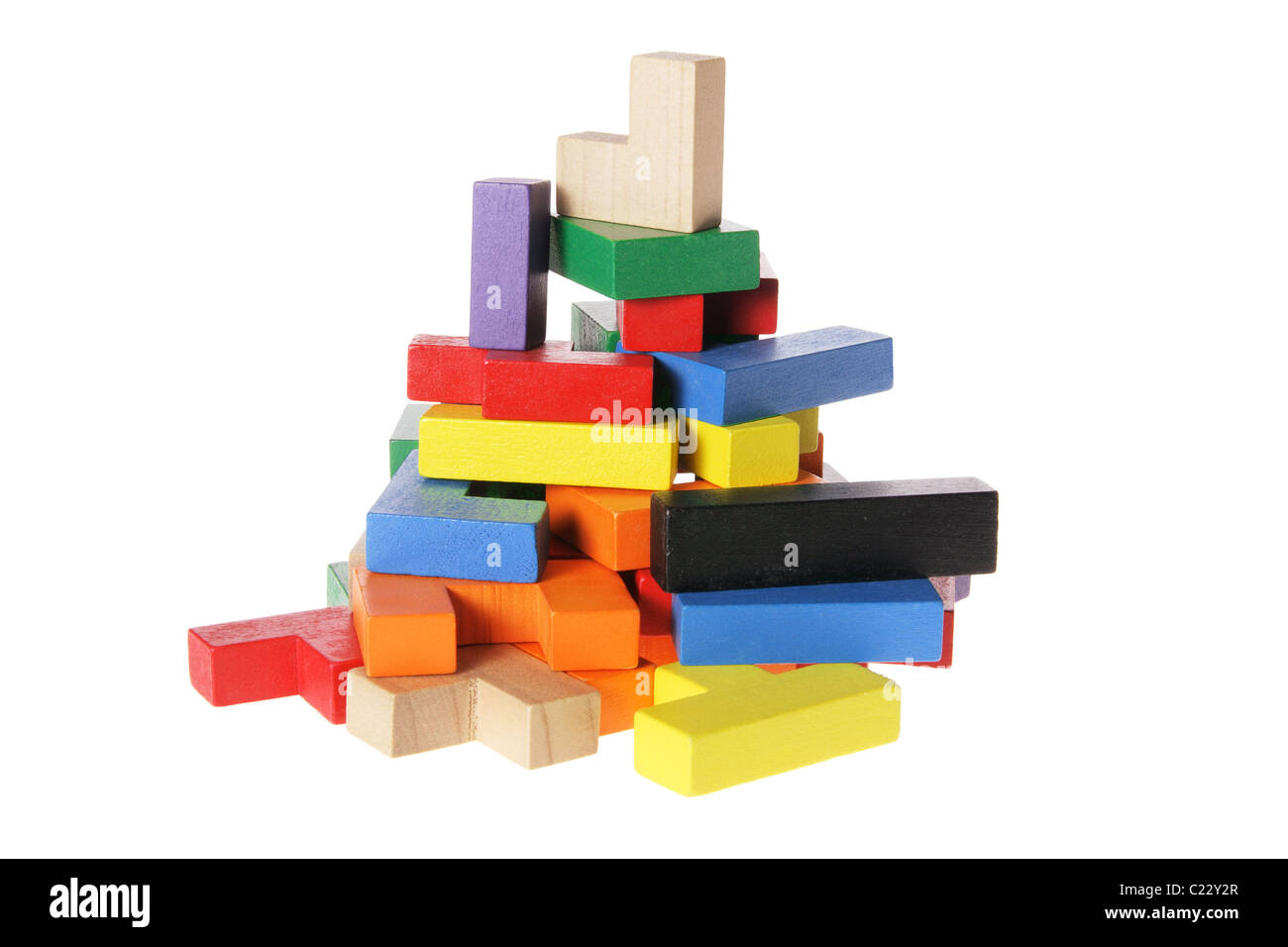 Wooden Toy Blocks Stock Photo - Alamy