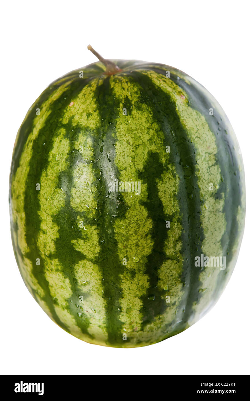 Watermelon with tail isolated on white background with clipping path ...