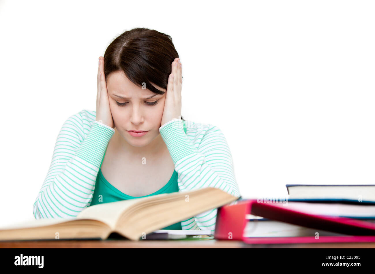 Young teenage student doing homework hi-res stock photography and ...