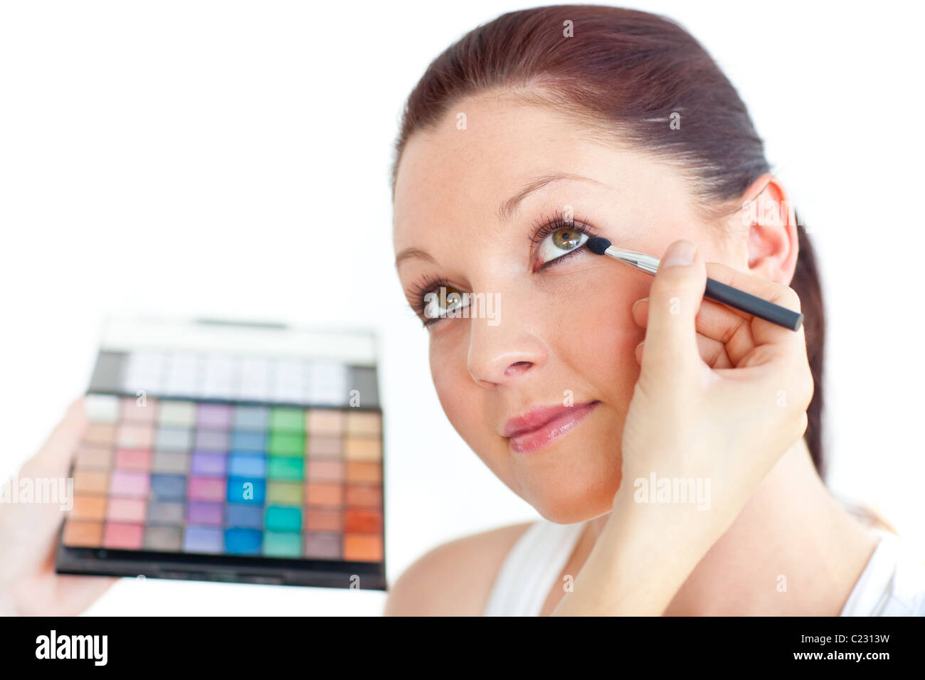 Woman powder face pencil hi-res stock photography and images - Alamy