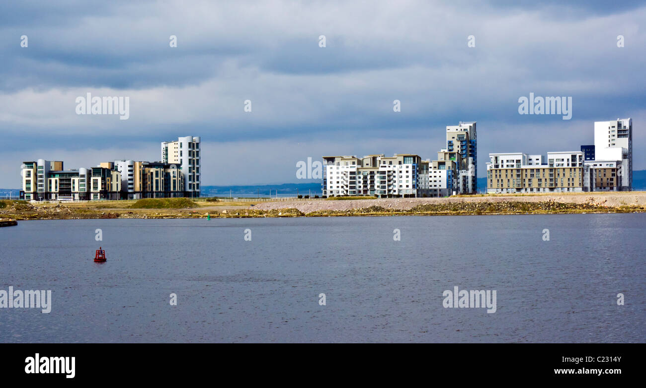 Western Harbour Waterfront development complex in Leith Docks Edinburgh ...
