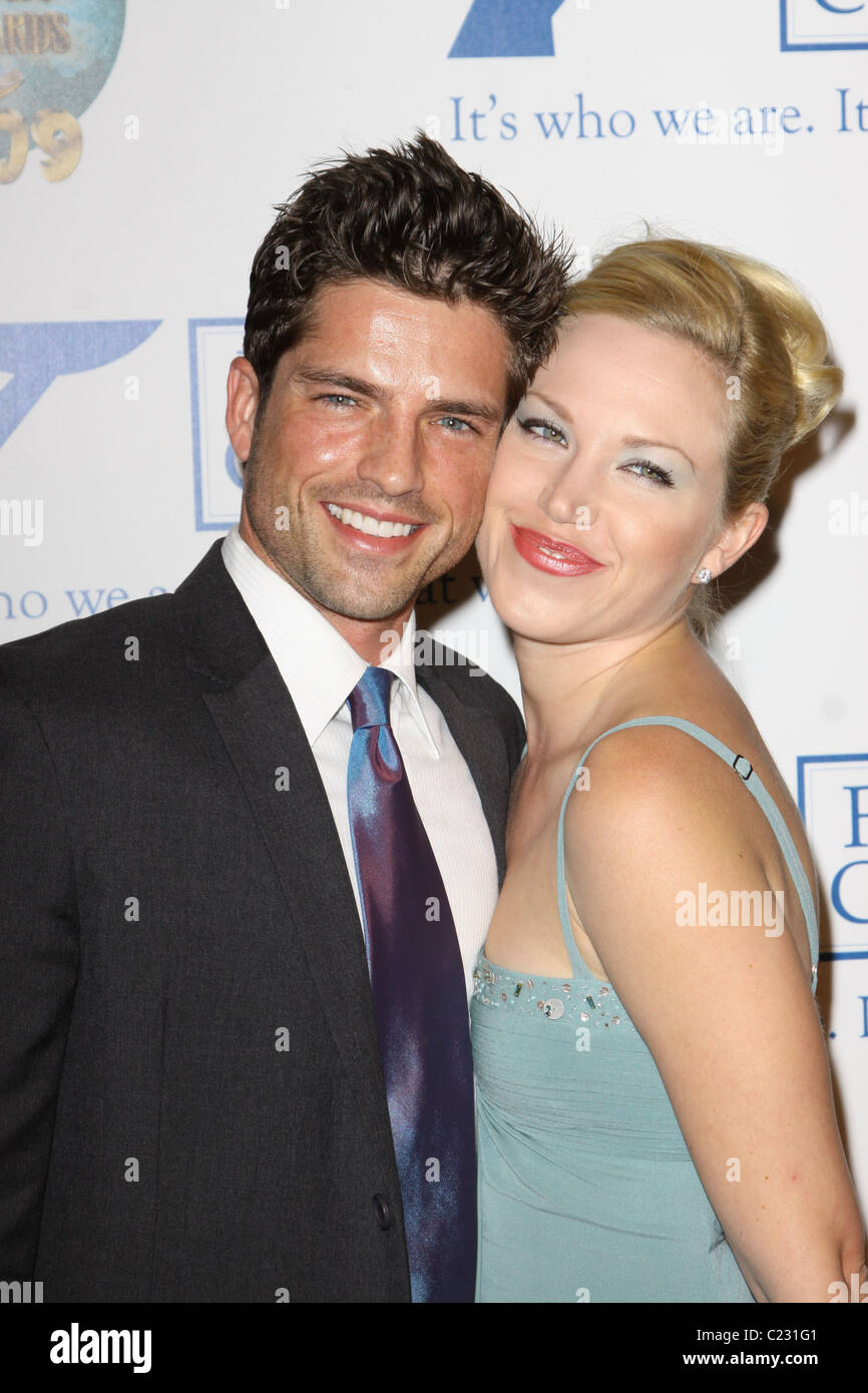 Adrienne Frantz and Justin Guarini 2009 World Magic awards held at The ...