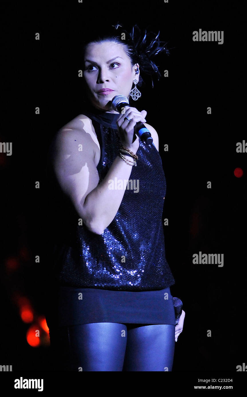 Latin singer Olga Tanon performing at the Seminole Hard Rock Hotel and ...