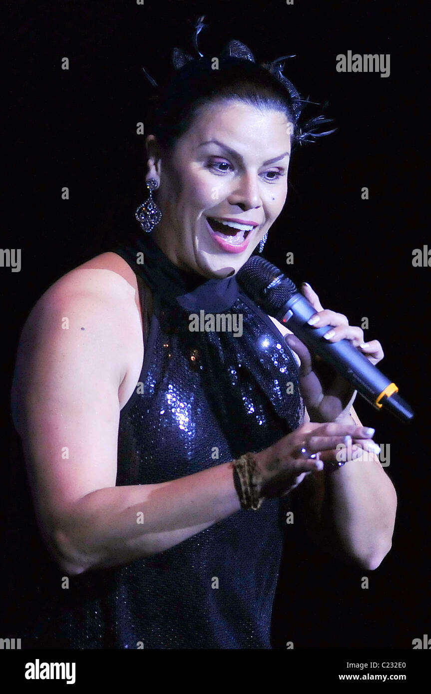 Latin singer Olga Tanon performing at the Seminole Hard Rock Hotel and ...