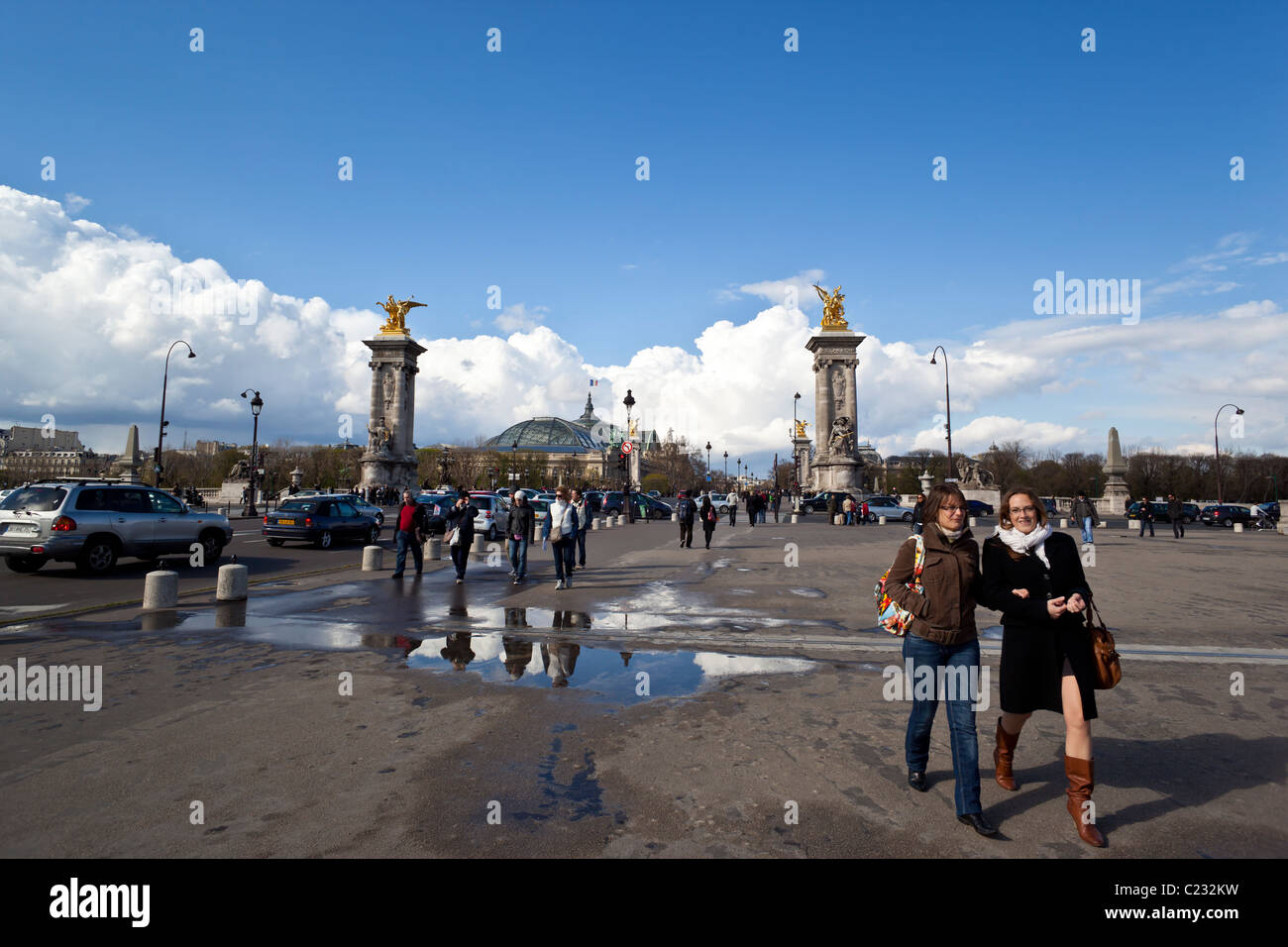 people walking spring Paris France Paris, France, Europe. Charles ...