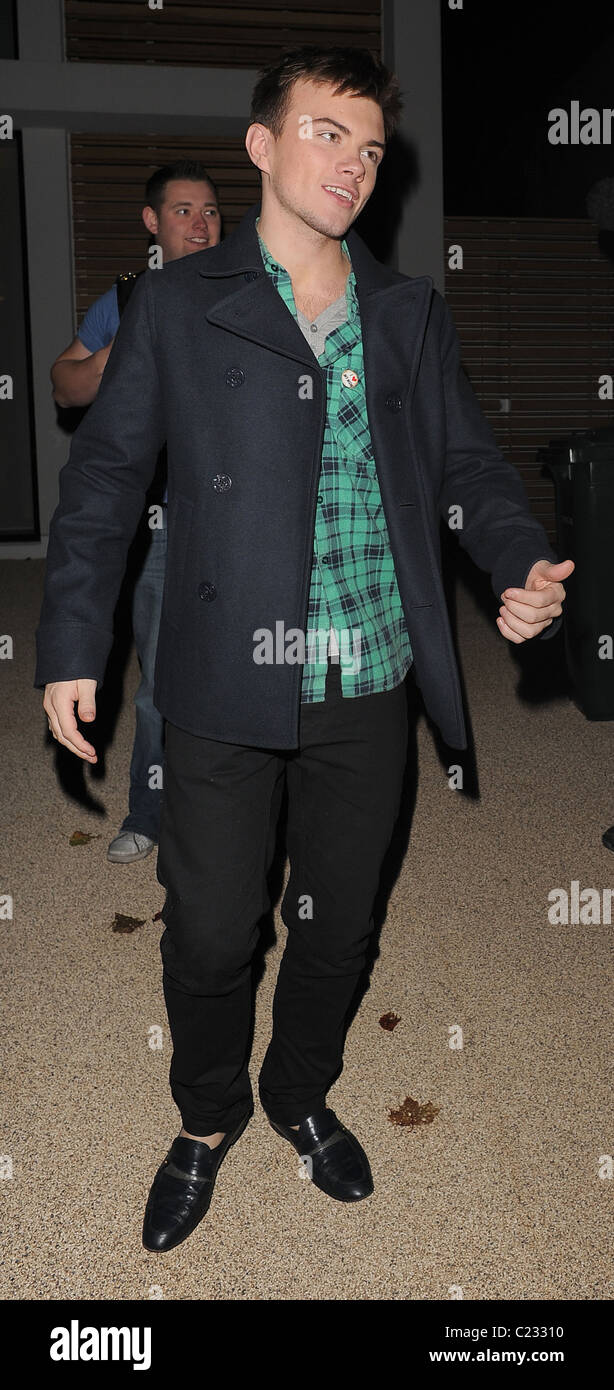 X Factor finalist Rikki Loney arrives back at The X Factor House ...
