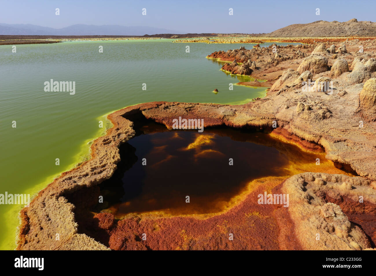 Dallol Volcano:Danakil depression:Ethiopia Stock Photo - Alamy