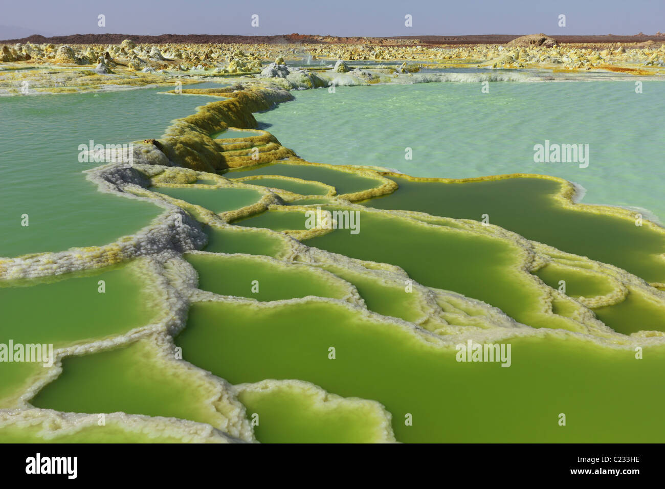 Dallol Volcano:Danakil depression:Ethiopia Stock Photo - Alamy