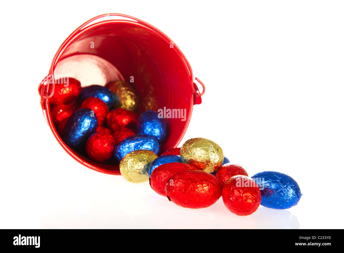 Silver bucket fallen hi-res stock photography and images - Alamy