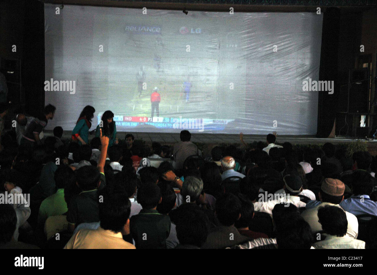 Cricket world cup match between india hi-res stock photography and ...