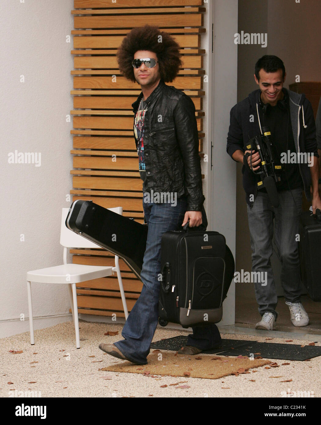 X Factor Finalist Jamie Archer leaving the X Factor house with his ...