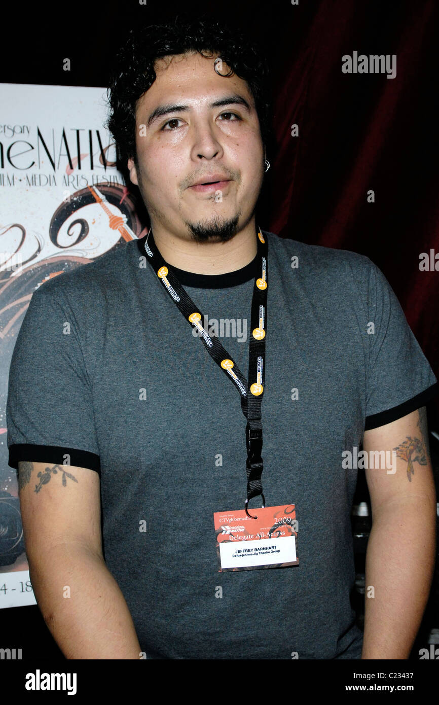 Jeff Barnhart ImagineNative 2009 Film Festival closing night awards presentation Toronto, Canada ...