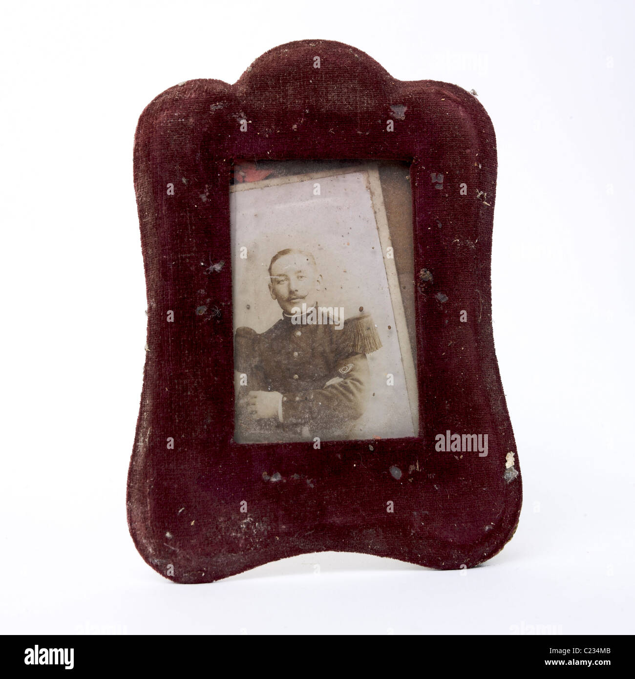 Ancient photo in an old frame Stock Photo - Alamy