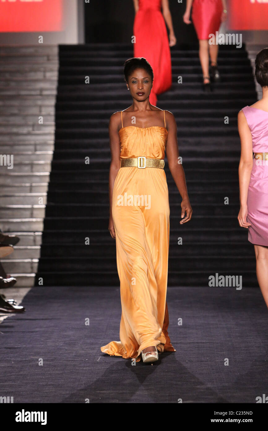 Models at Kevan Hall Spring 2010 Collection Show during LA Fashion Week ...