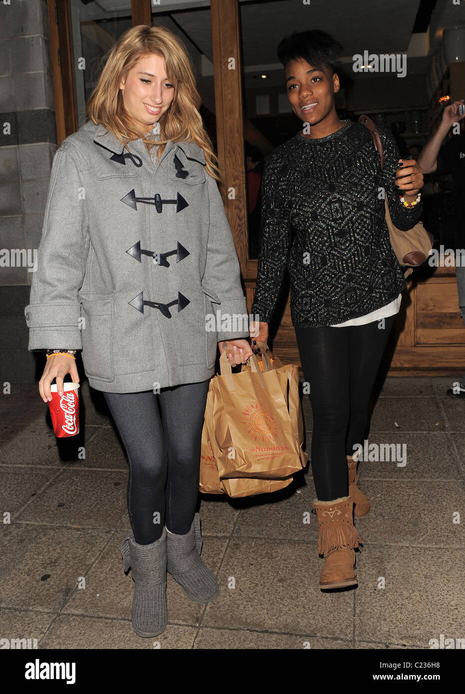 X Factor finalists Stacey Soloman and Rachel Adedeji visit Nandos ...