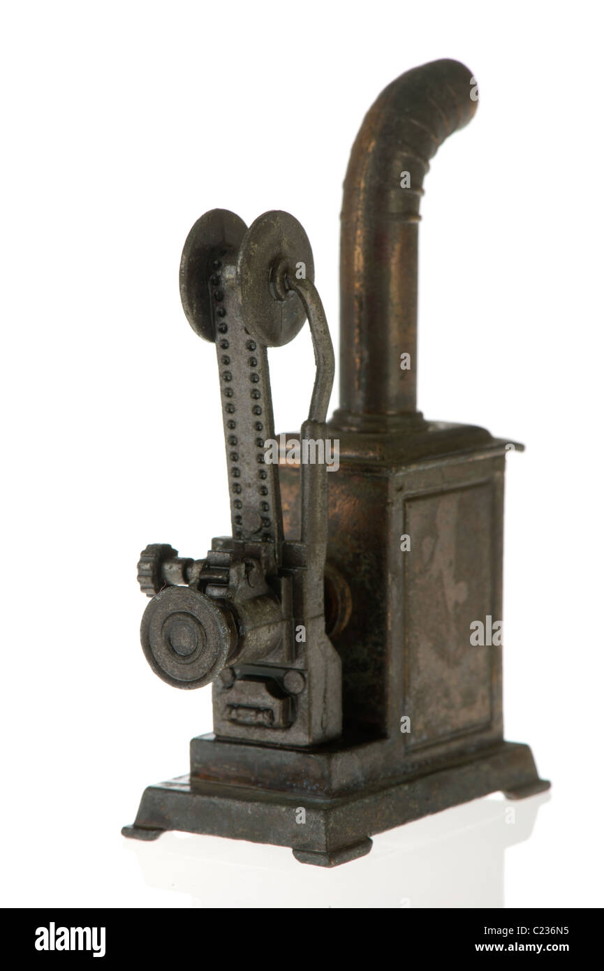 Old antique movie projector isolated over white Stock Photo - Alamy