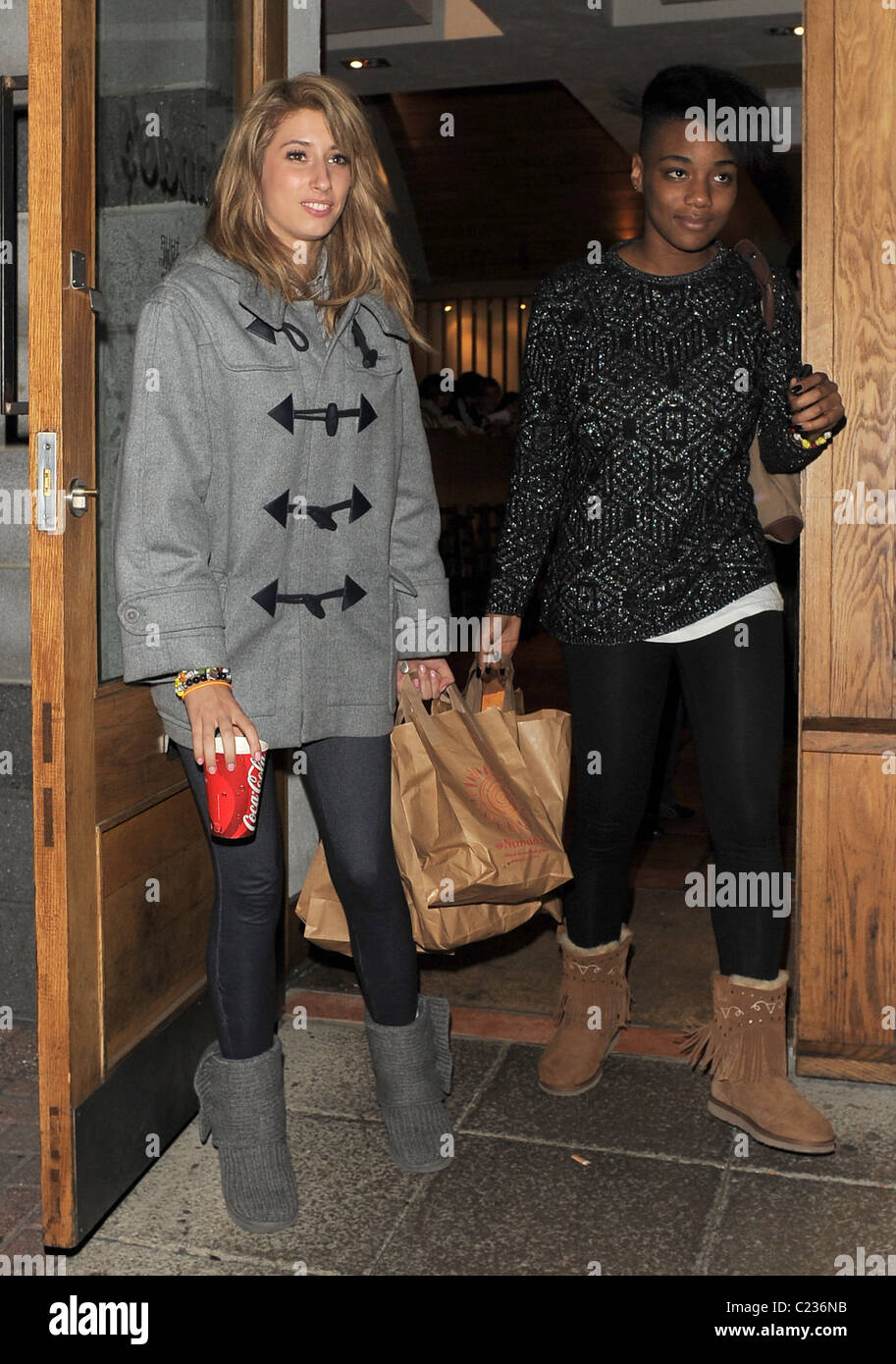 X Factor finalists Stacey Soloman and Rachel Adedeji visit Nandos ...