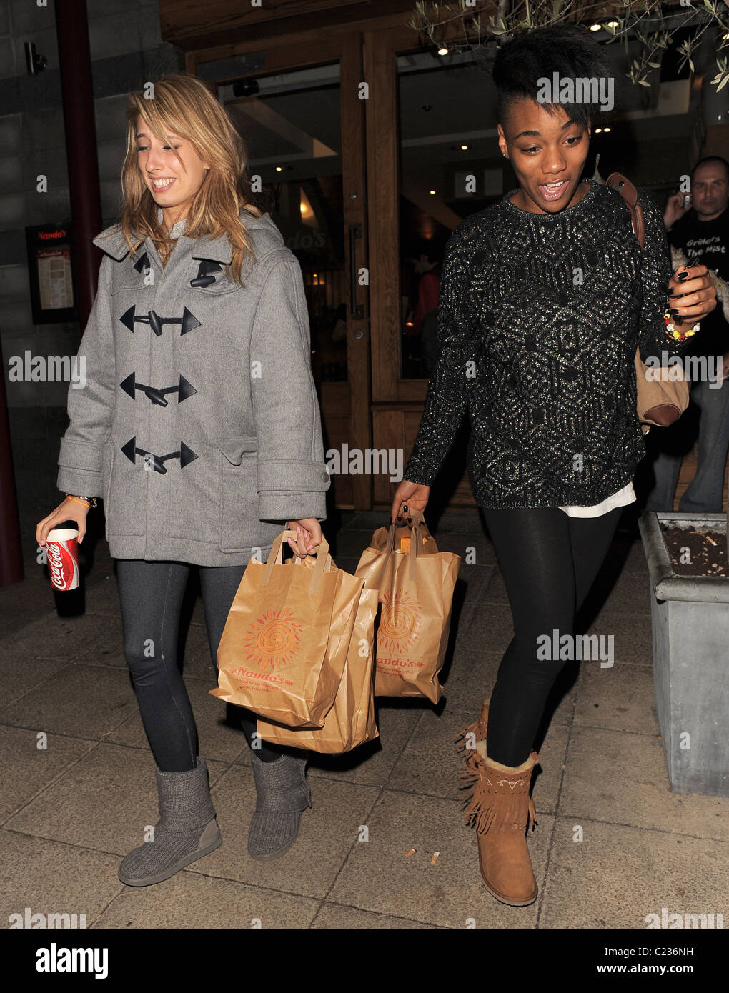 X Factor finalists Stacey Soloman and Rachel Adedeji visit Nandos ...