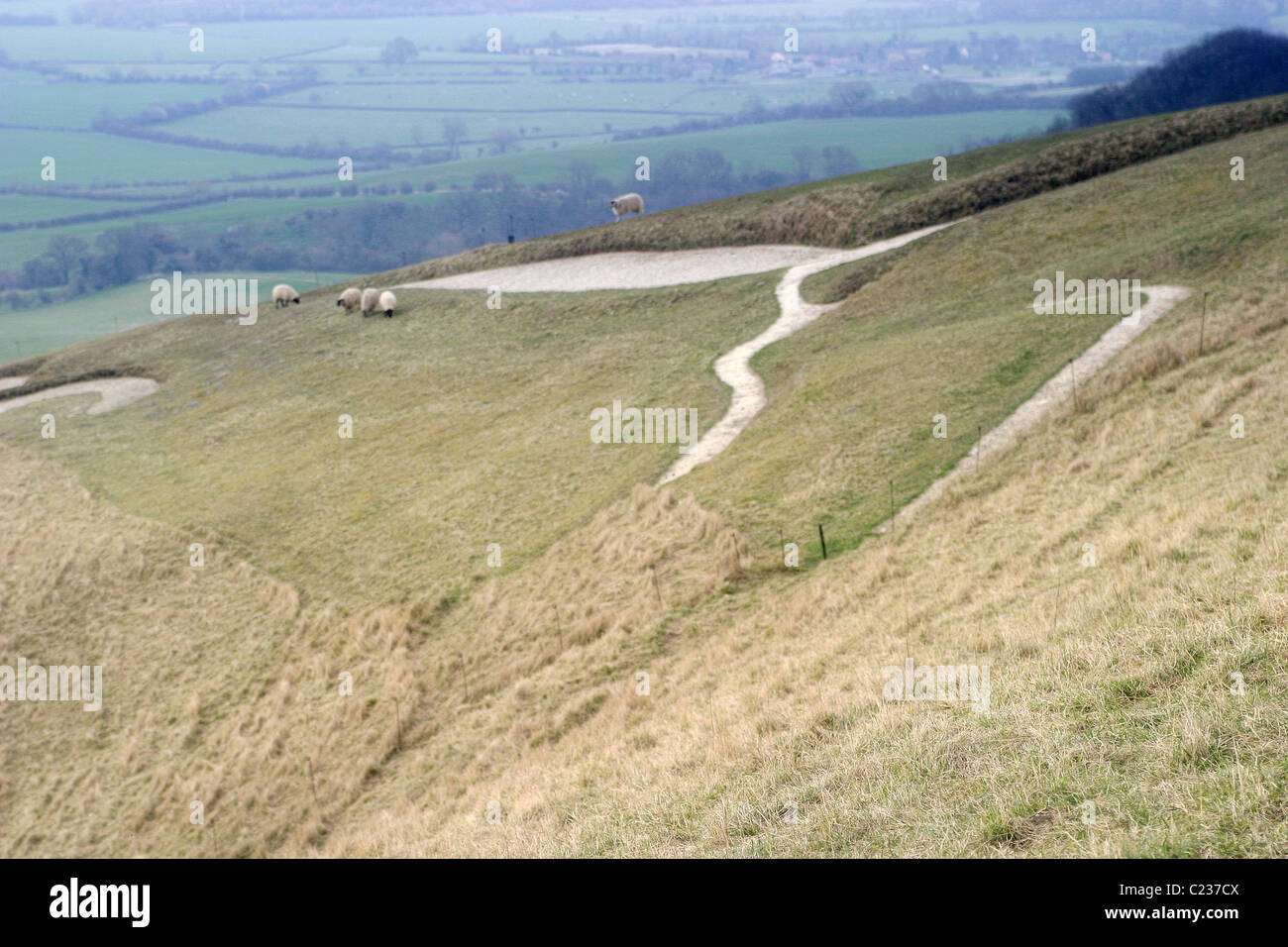 Uffington white horse prehistoric bronze hi-res stock photography and ...