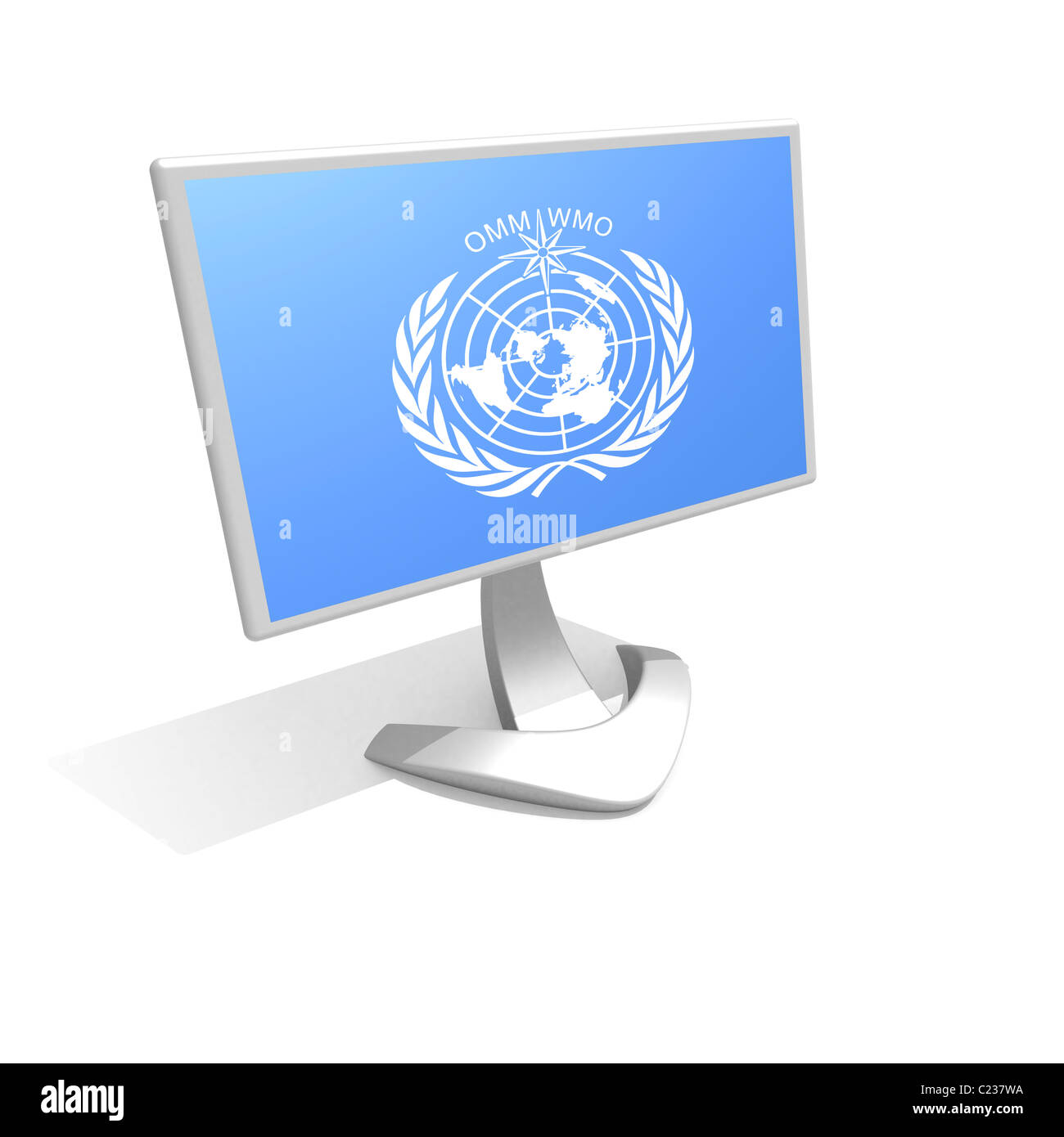Wmo flag logo symbol Cut Out Stock Images & Pictures - Alamy