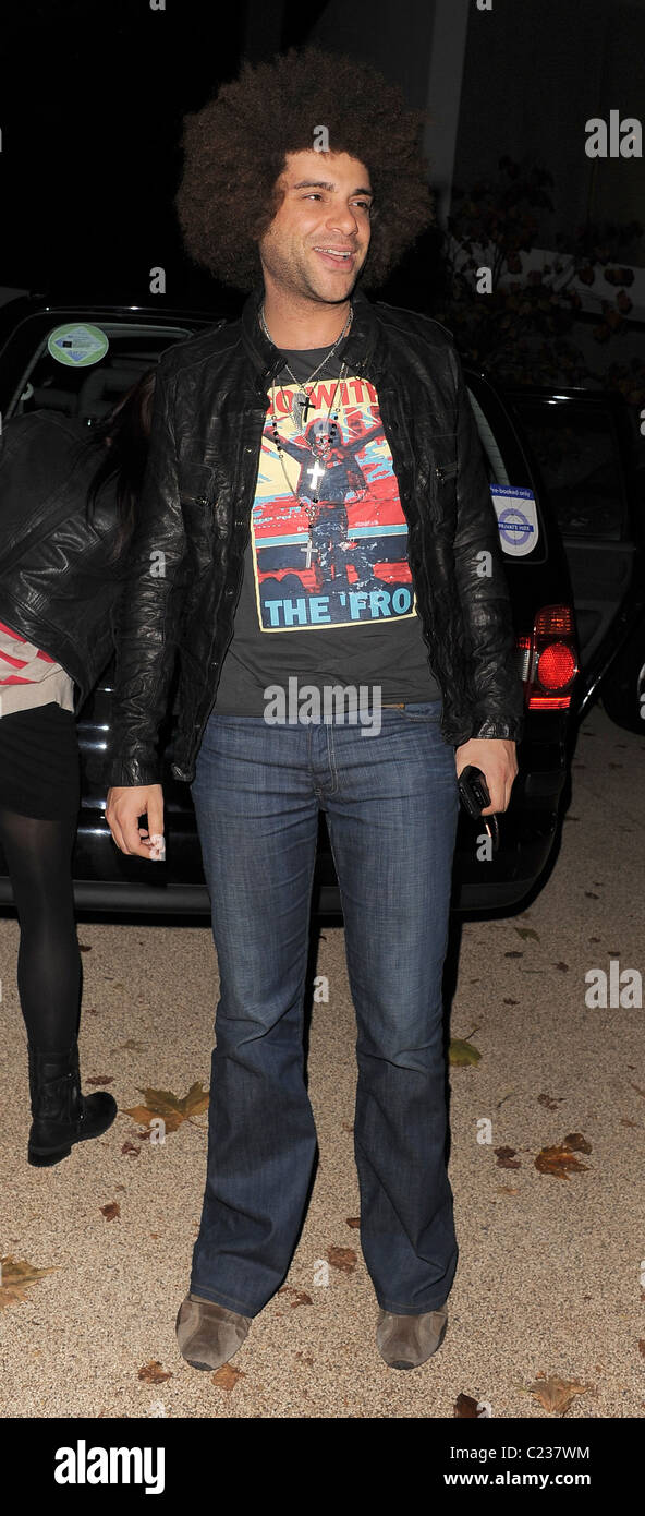 X Factor finalist Jamie Archer arriving back at The X Factor House ...