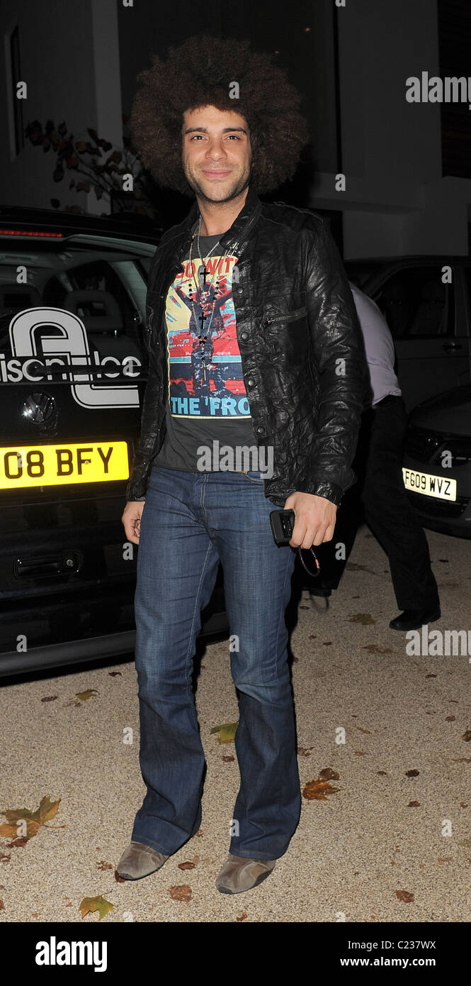X Factor finalist Jamie Archer arriving back at The X Factor House ...