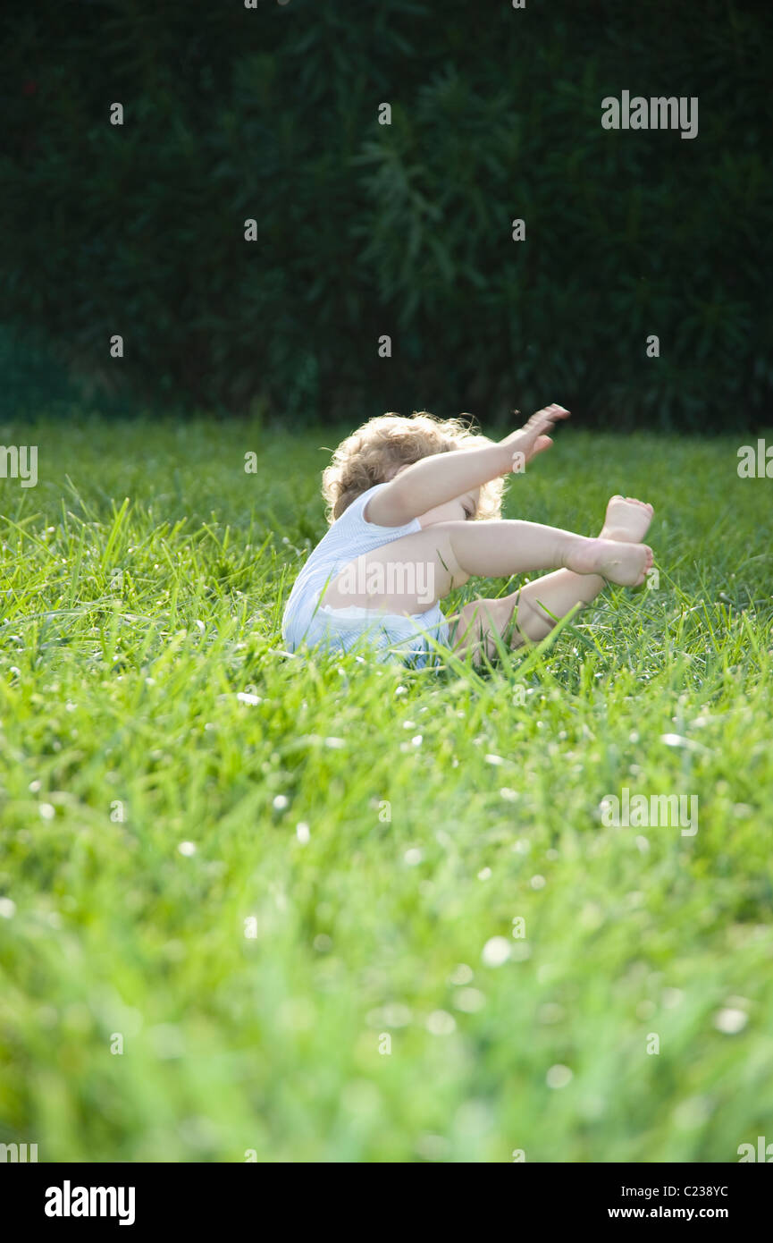 Baby falling over hi-res stock photography and images - Alamy