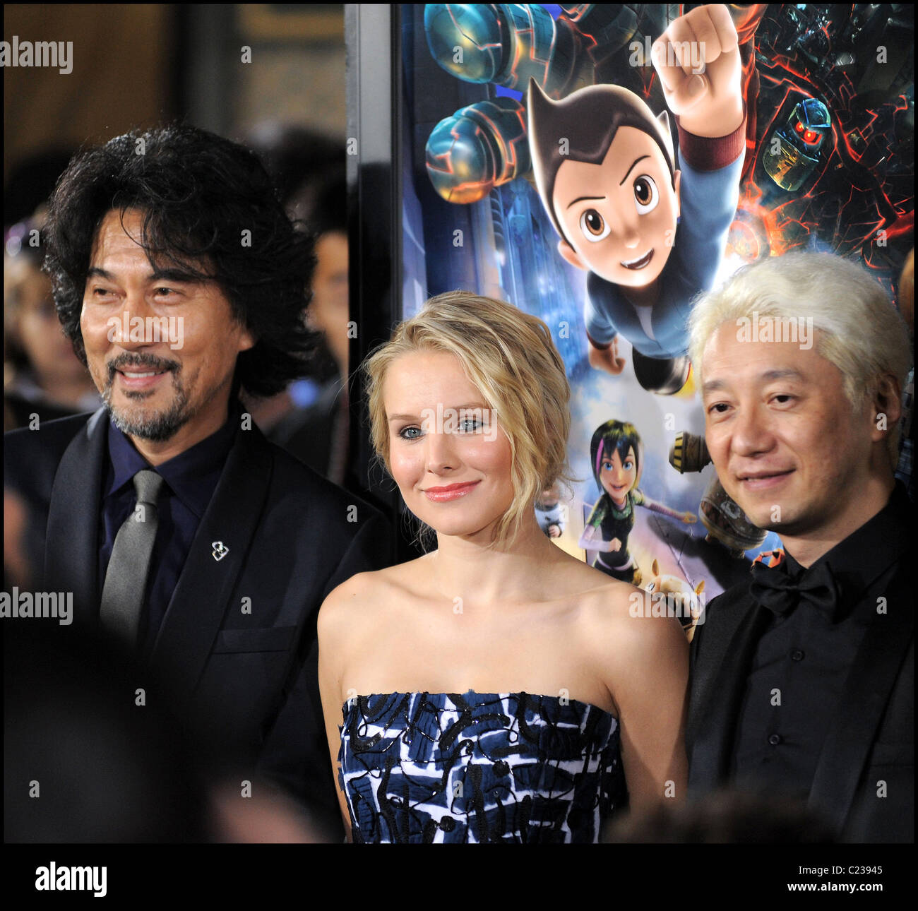 Koji Yakushok, Kristen Bell & Macoto Tezka Los Angeles premiere of ...