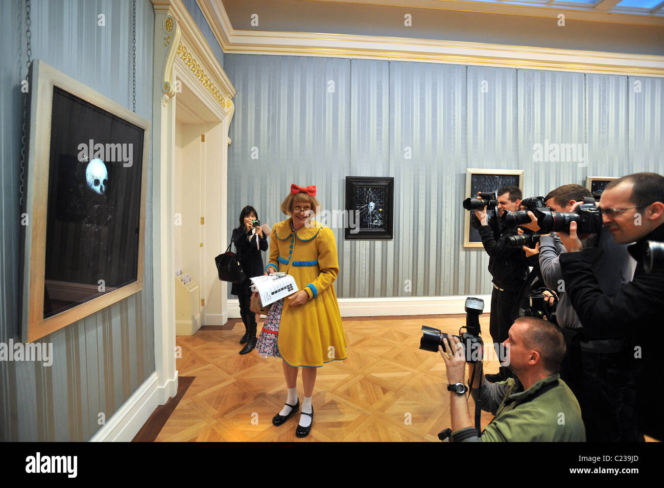 Grayson Perry Floating Skull - 2006 No Love Lost: Blue Paintings By ...