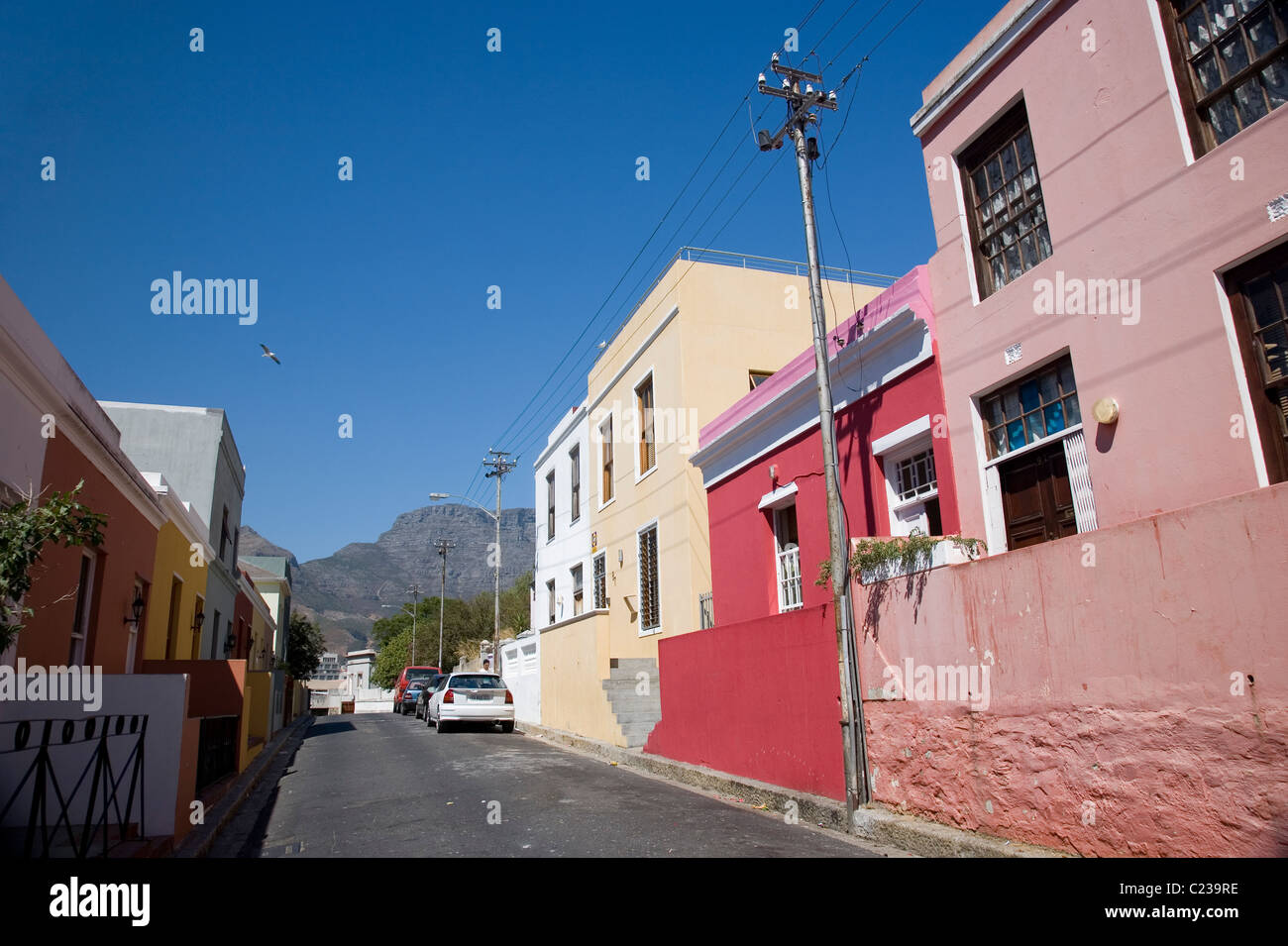 Dorp Street in Bo Kaap - Cape Town Stock Photo - Alamy