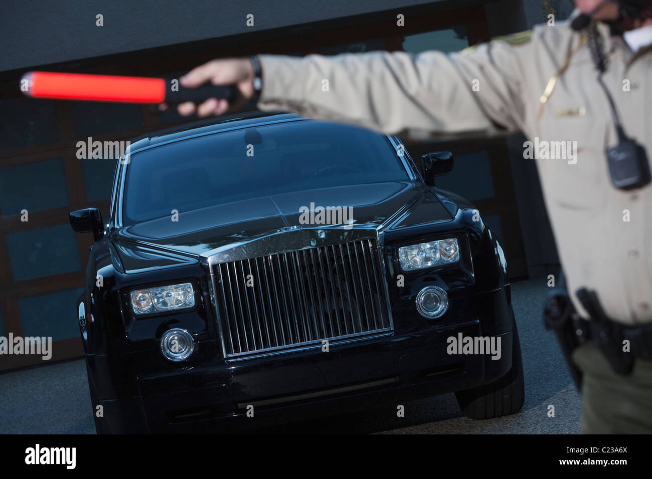 Traffic police officer holding hi-res stock photography and images - Alamy