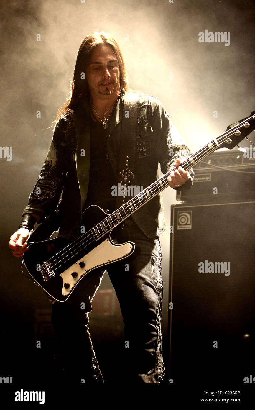 Mike Duda W.A.S.P performing at the B1 Maximum Moscow, Russia - 11.10. ...