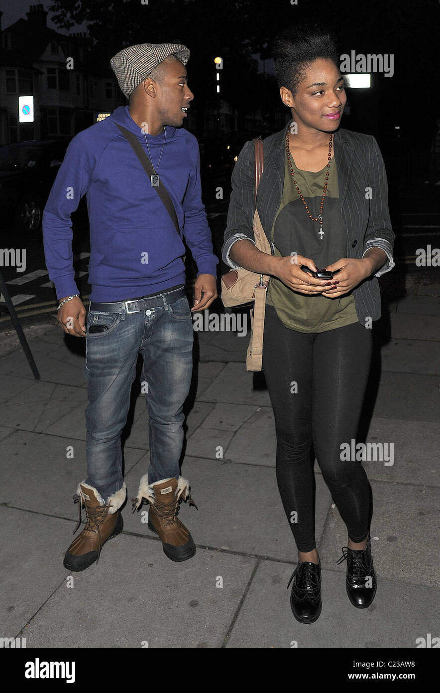 X Factor finalist Rachel Adedji out and about near The X Factor House ...