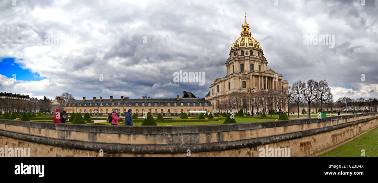 Panorama of Les Invalides Paris France Stock Photo - Alamy