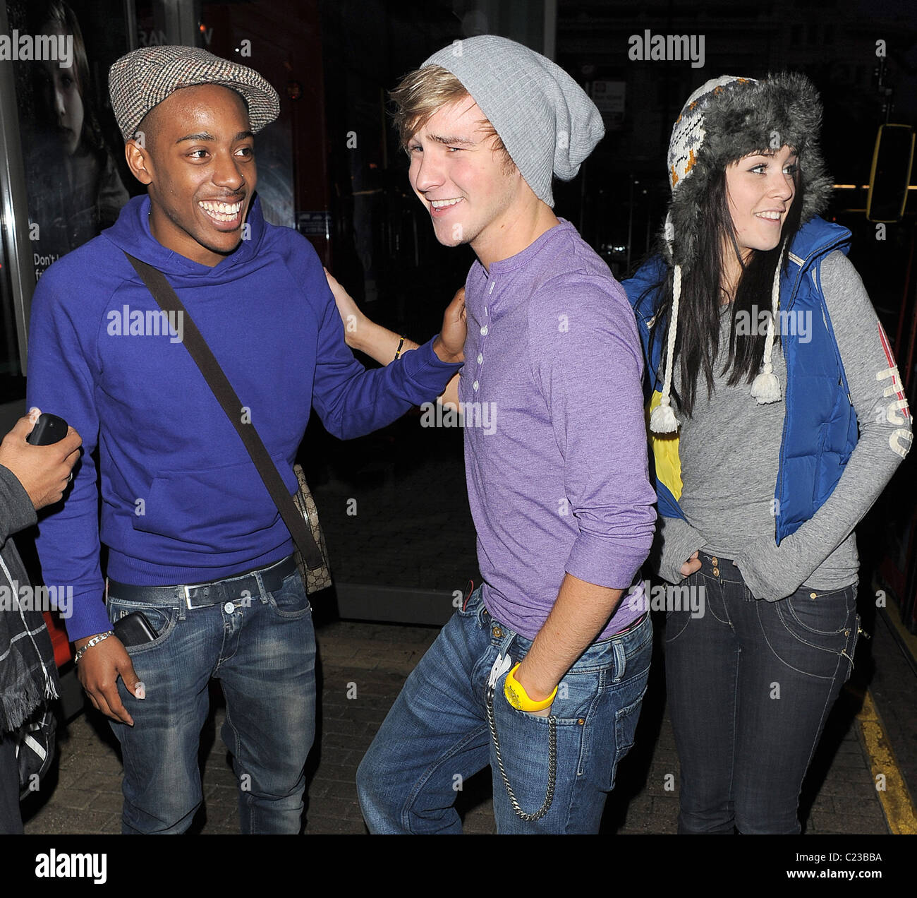 X Factor finalists Lloyd Daniels and Lucie Jones out and about near The ...