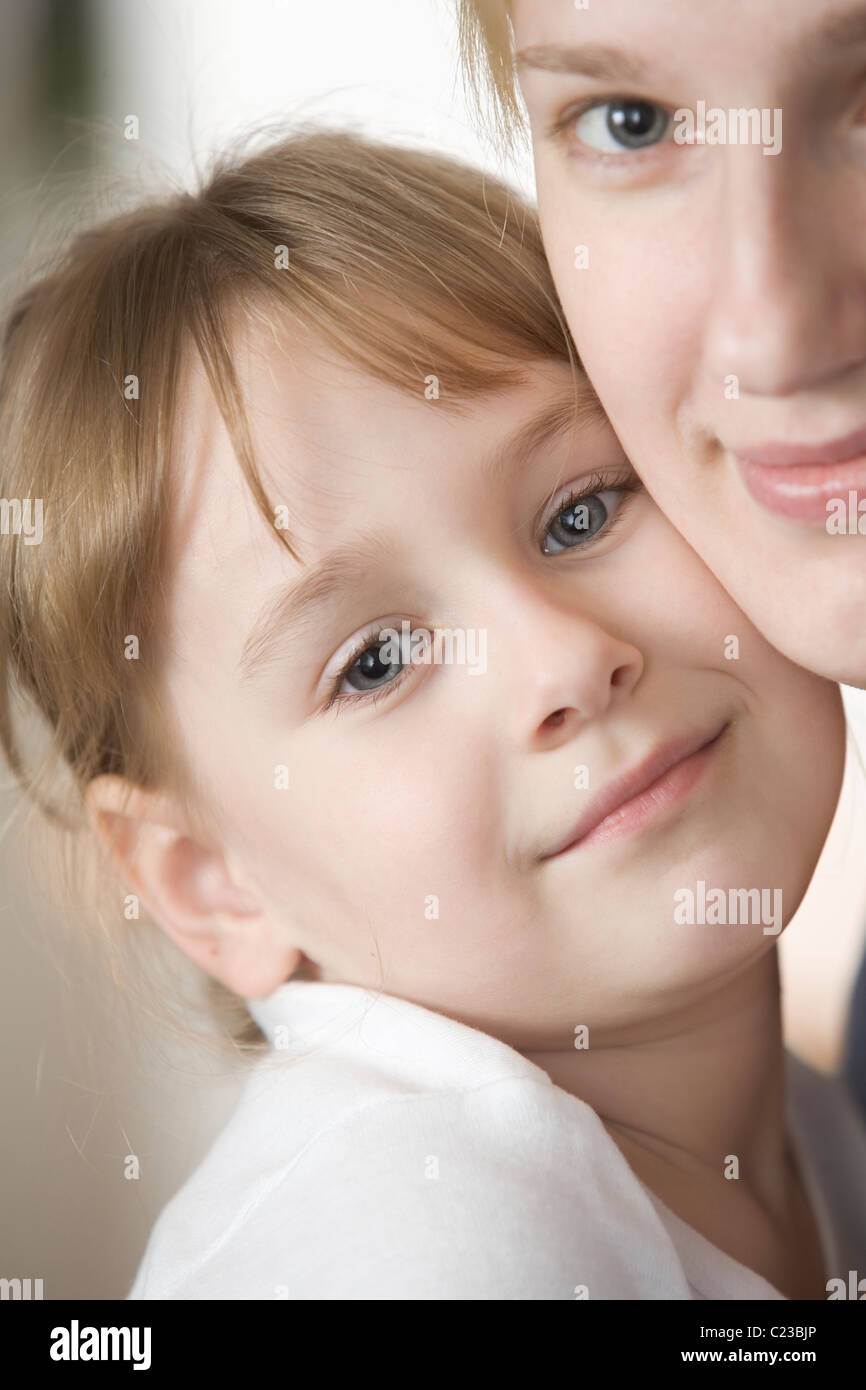 Portrait:Mother and daughter Stock Photo - Alamy