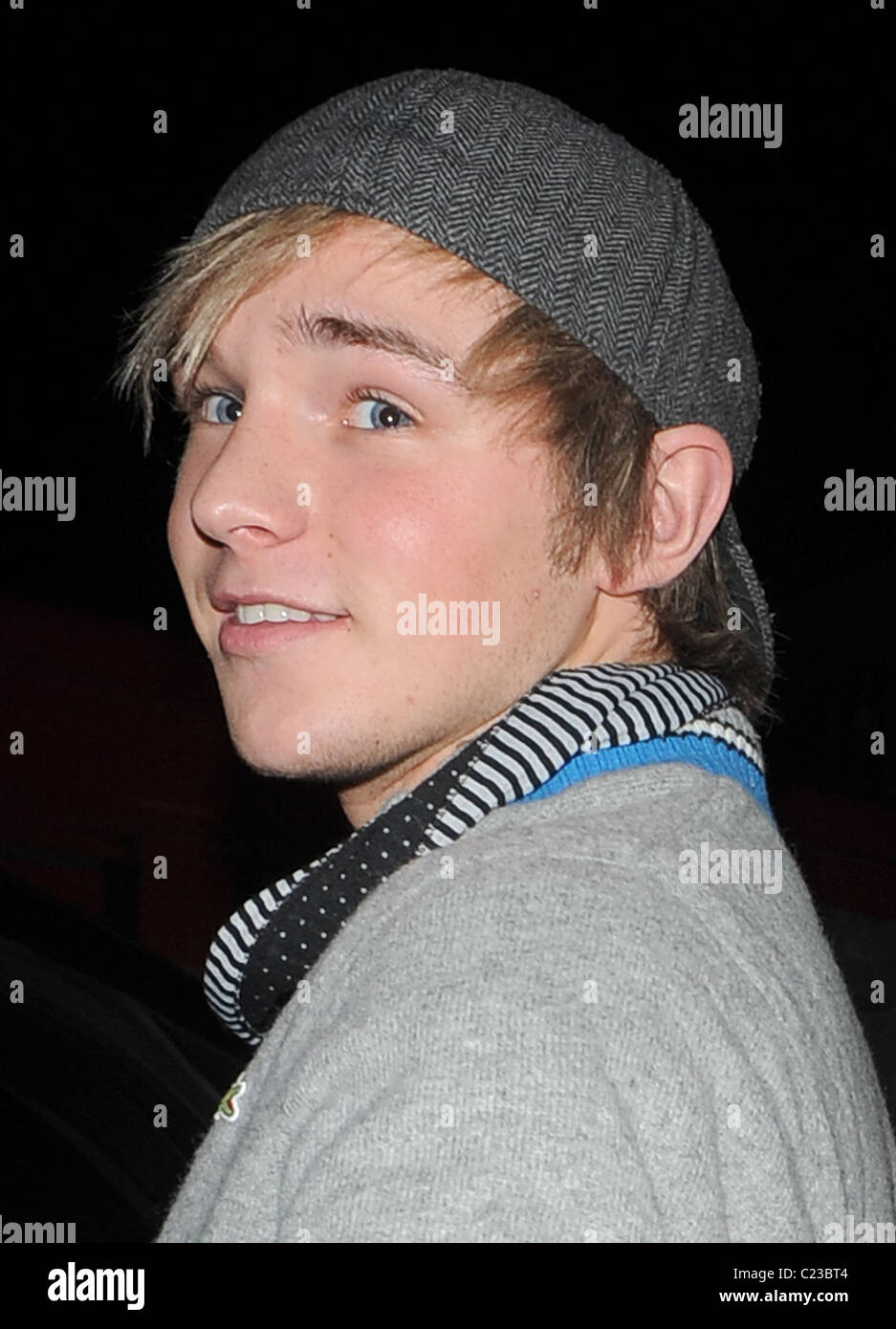 X Factor finalist Lloyd Daniels at a West London recording studio. The ...