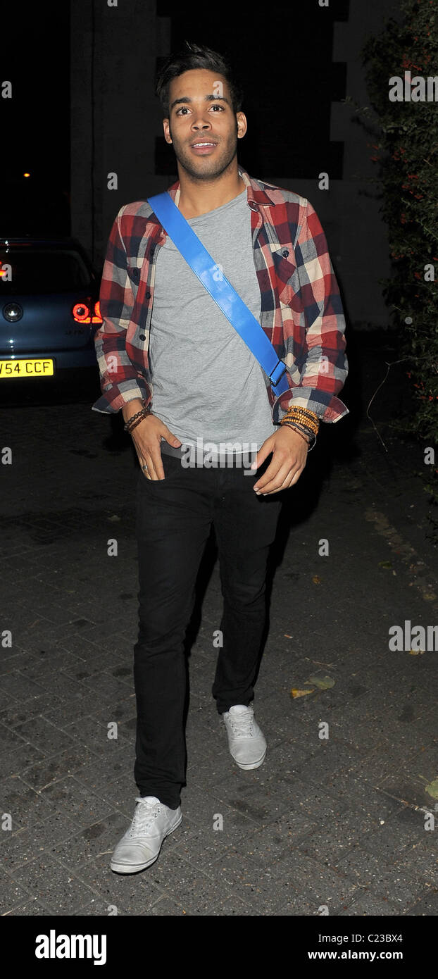 X Factor finalist Danyl Johnson is all smiles at a West London ...