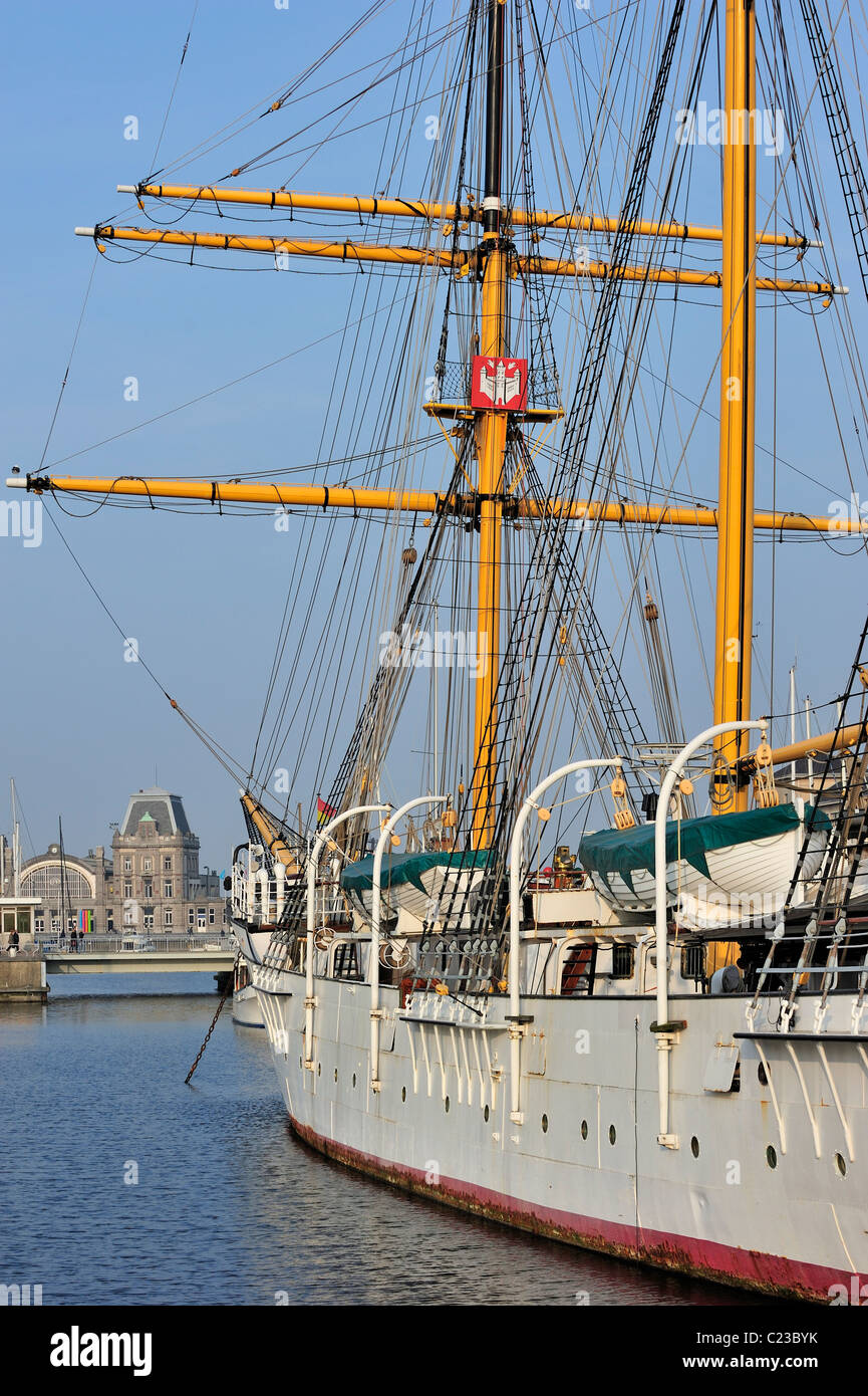 Three-master barquentine Mercator designed by the Antarctic explorer ...