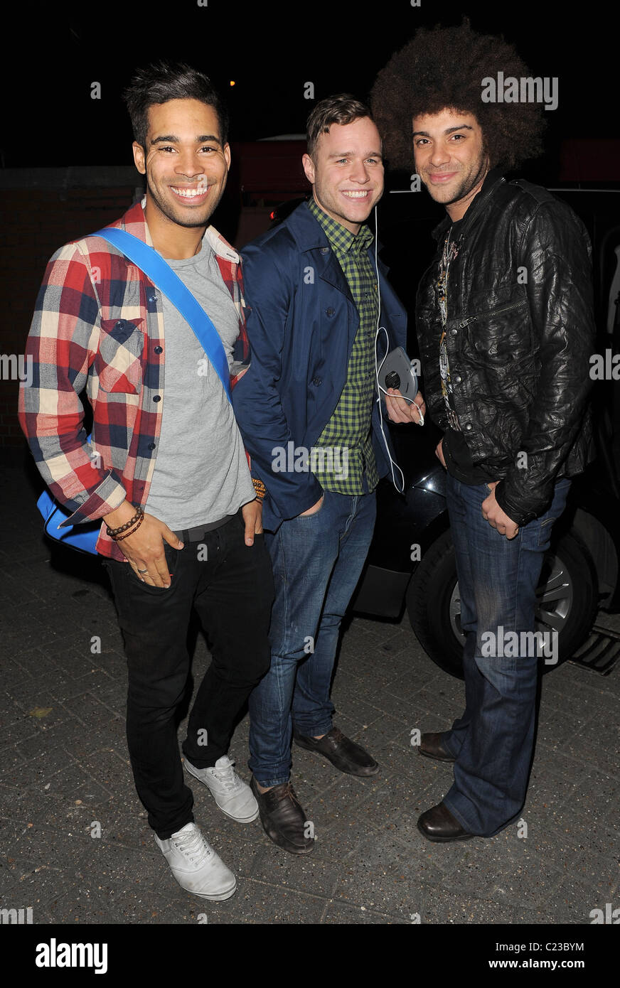 X Factor finalists Danyl Johnson, Olly Murs and Jamie Archer are all ...