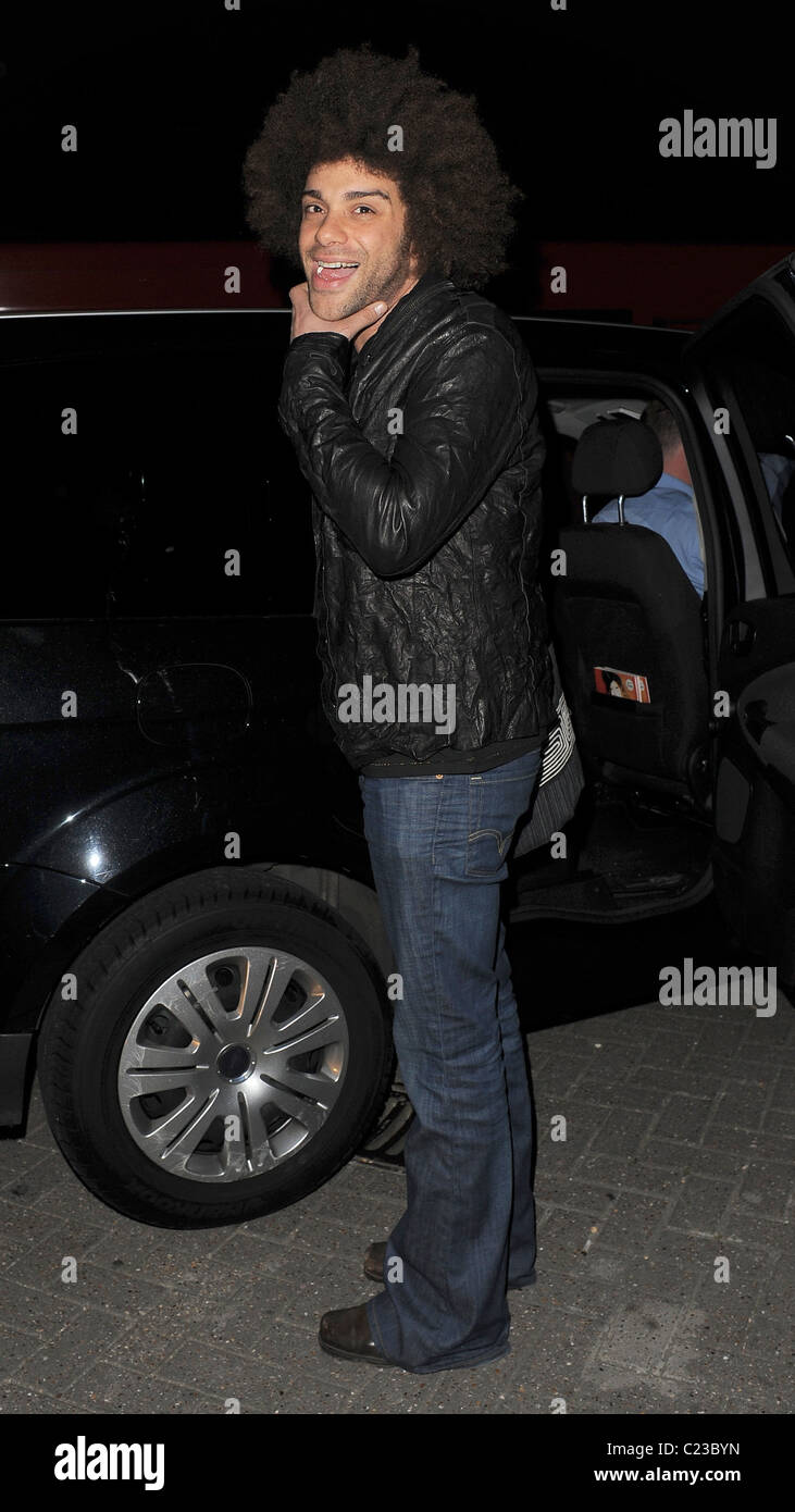 X Factor finalist Jamie Archer at a West London recording studio. The ...