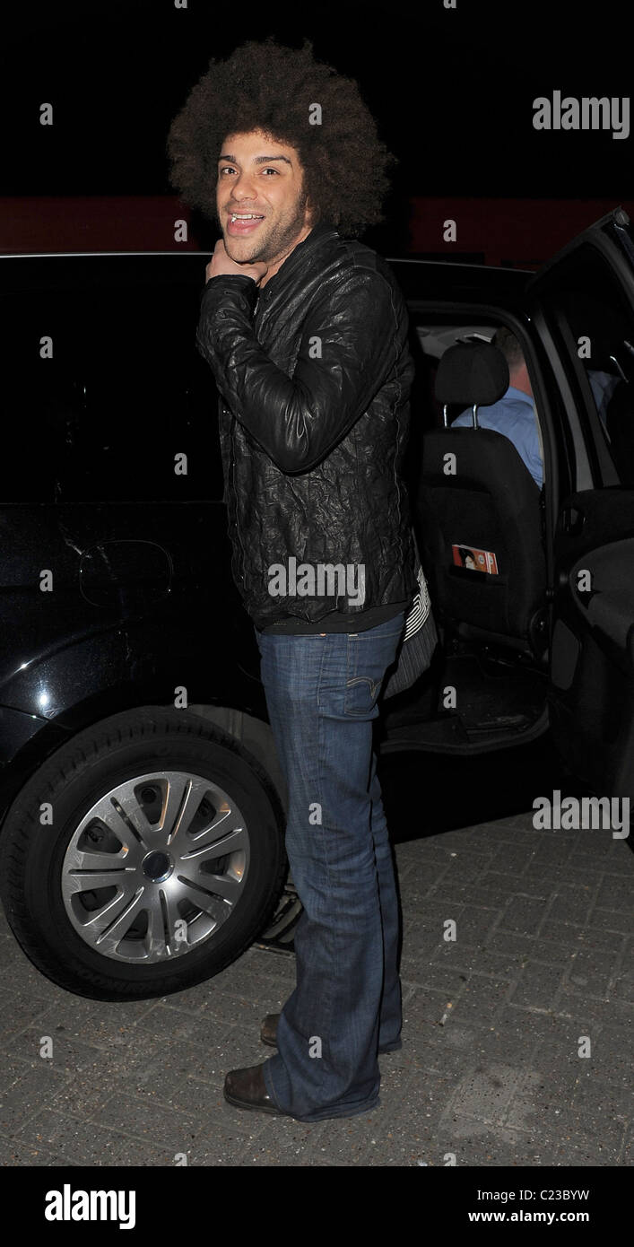 X Factor finalist Jamie Archer at a West London recording studio. The ...