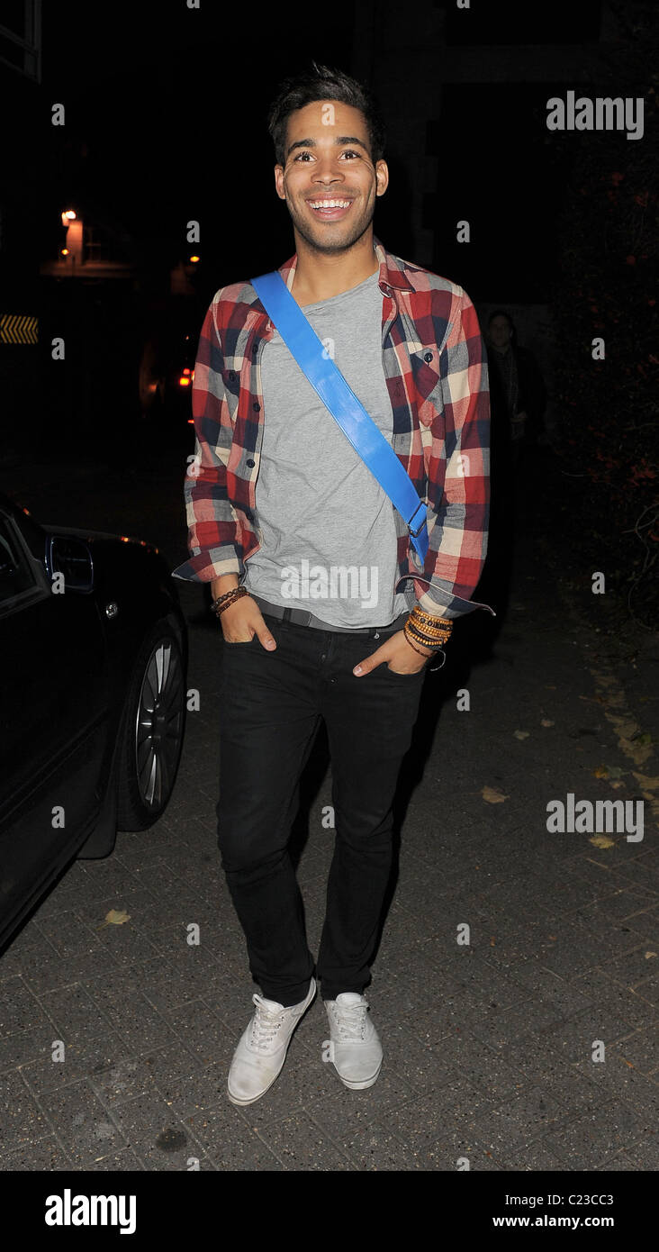 X Factor finalist Danyl Johnson is all smiles at a West London ...
