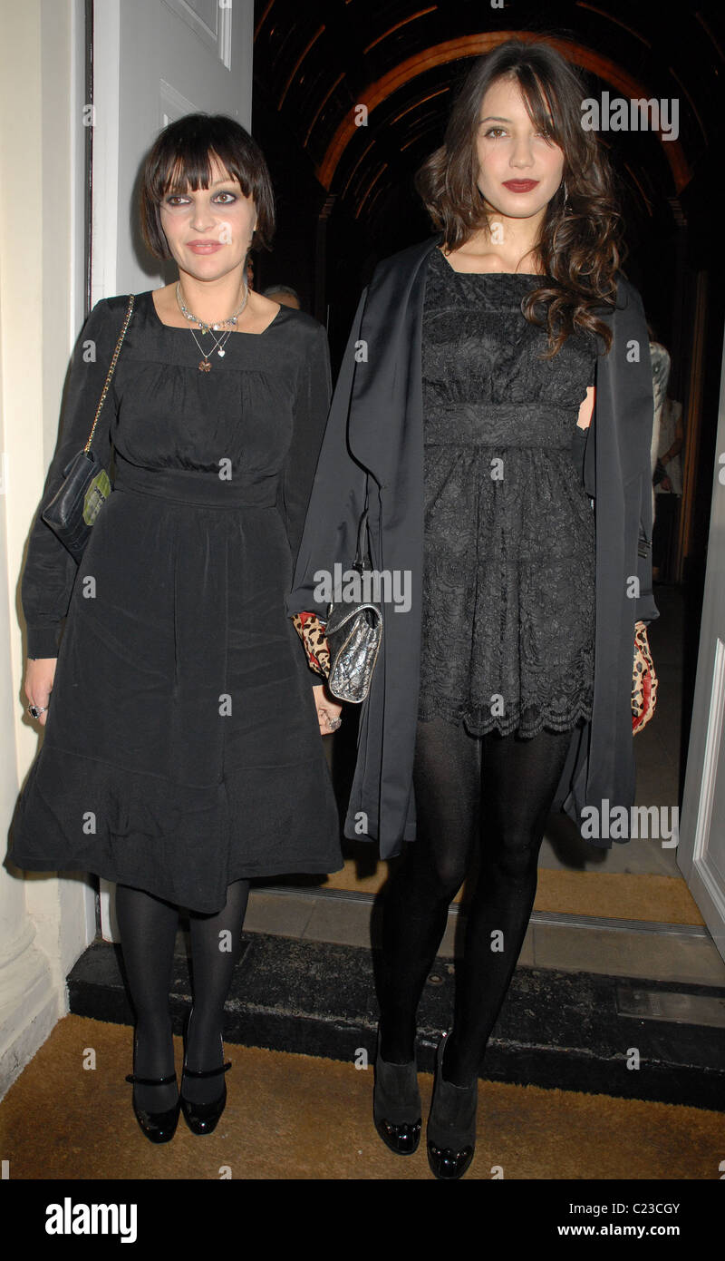 Pearl Lowe and Daisy Lowe Pearl Lowe For Peacocks at Sketch Restaurant ...