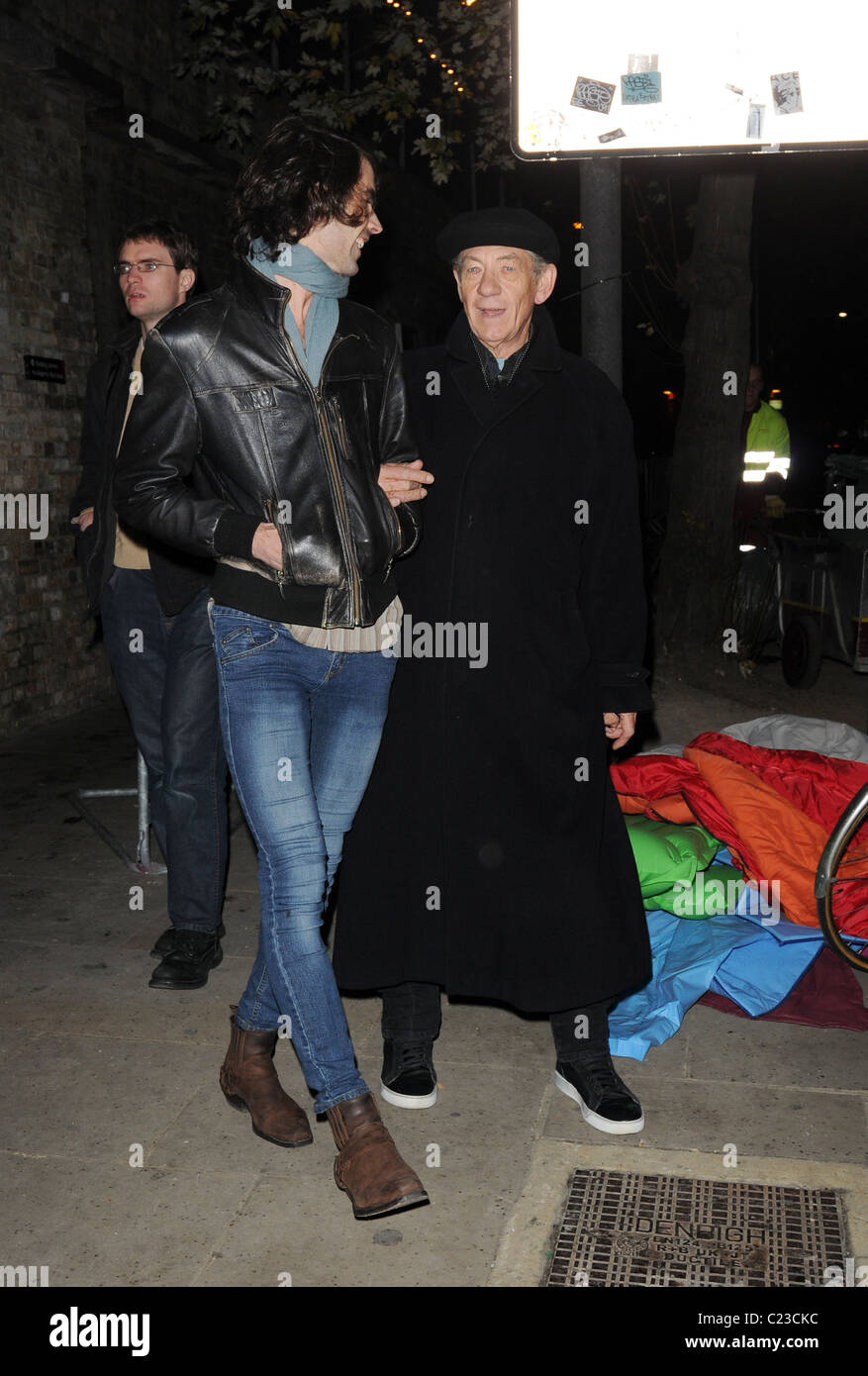 Sir Ian McKellen, arrive for the Robbie Williams gig as part of BBC ...