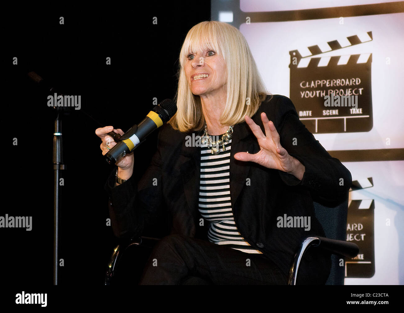 Rita Tushingham appearing at Liverpool FACT centre presenting ...