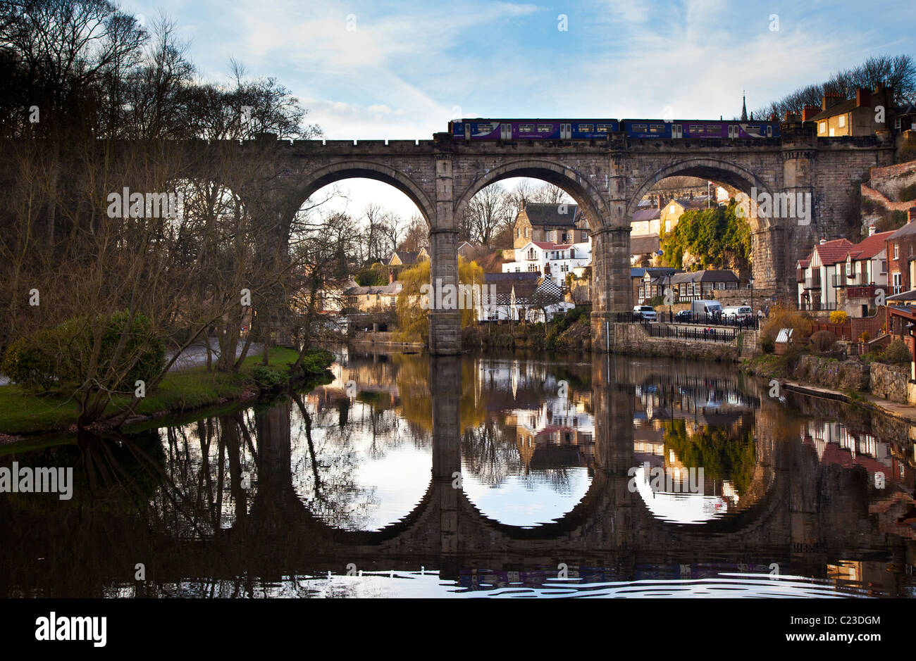 The Viaduct, River Nidd, Knaresborough, Harrogate, North Yorkshire ...