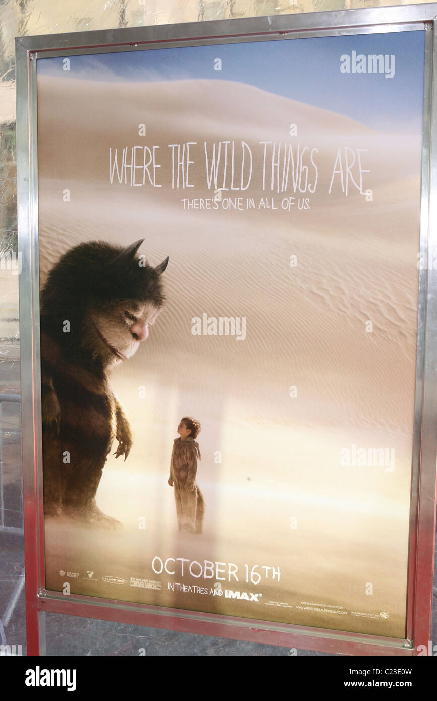 'Where The Wild Things Are' poster New York premiere of 'Where the Wild ...