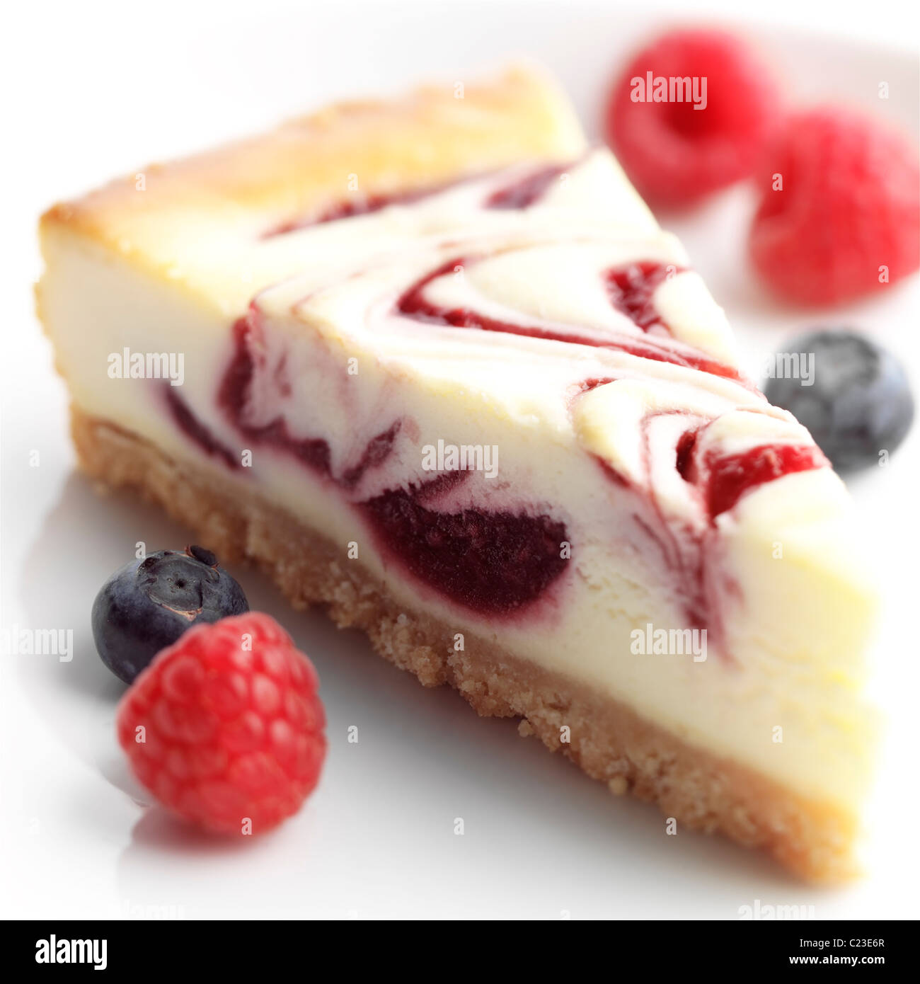 Baked Berry Cheesecake Stock Photo - Alamy