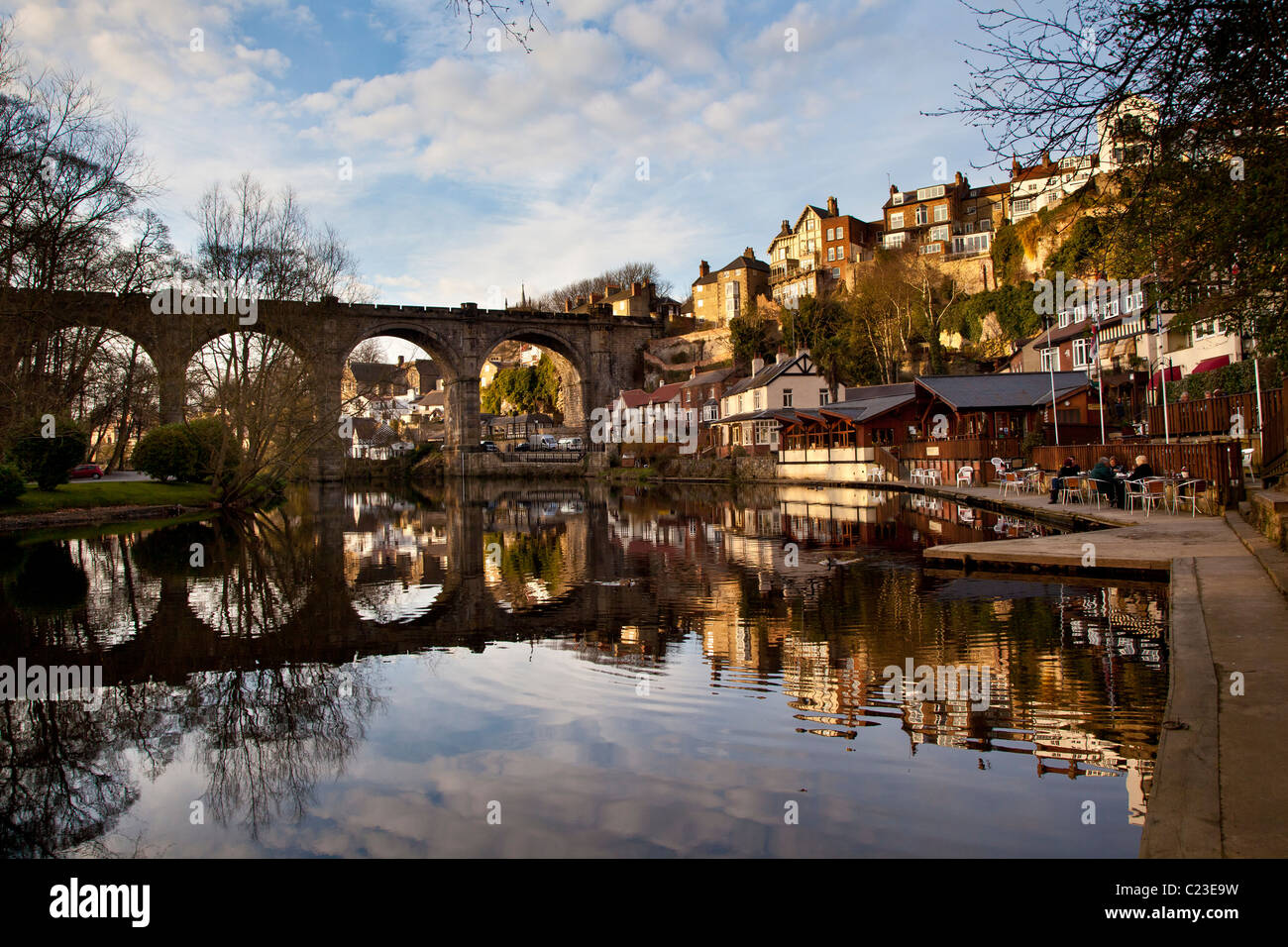 The River Nidd, Knaresborough, Harrogate, North Yorkshire Stock Photo ...